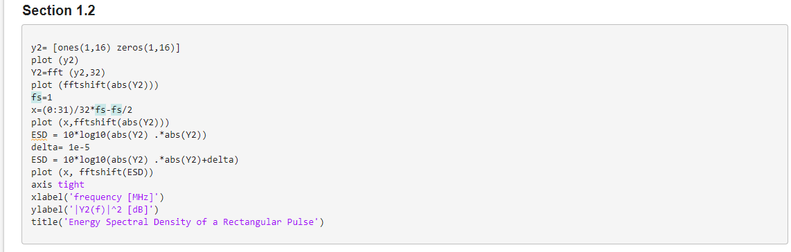 Solved Section 1.3: Increasing the resolution of the FFT | Chegg.com