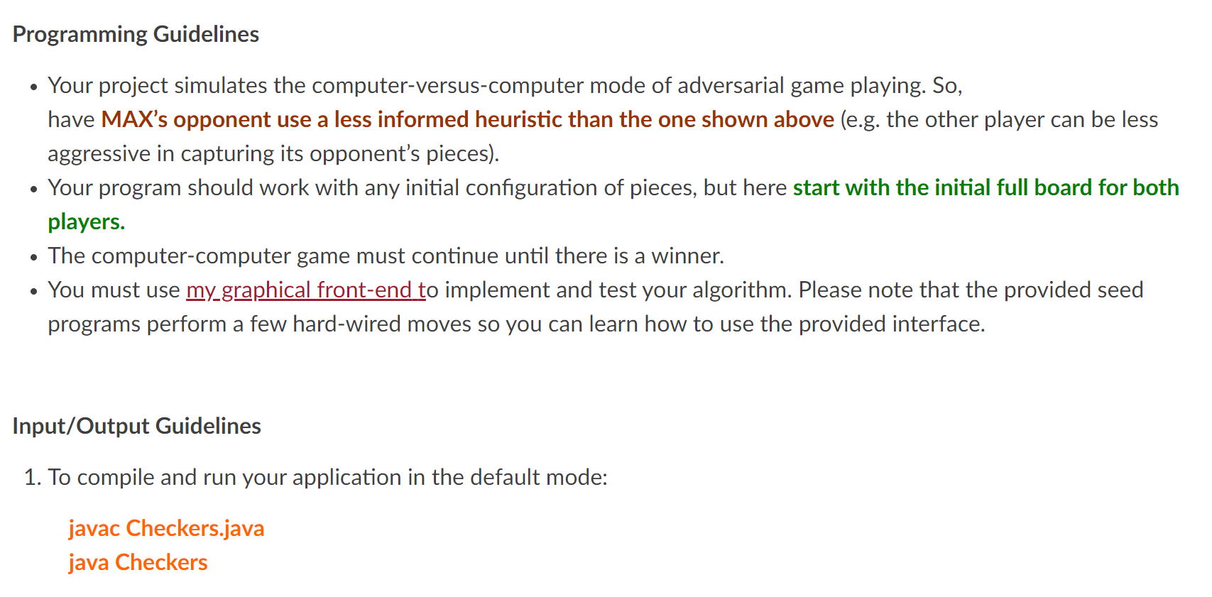 In this last project, you will implement the Minimax | Chegg.com