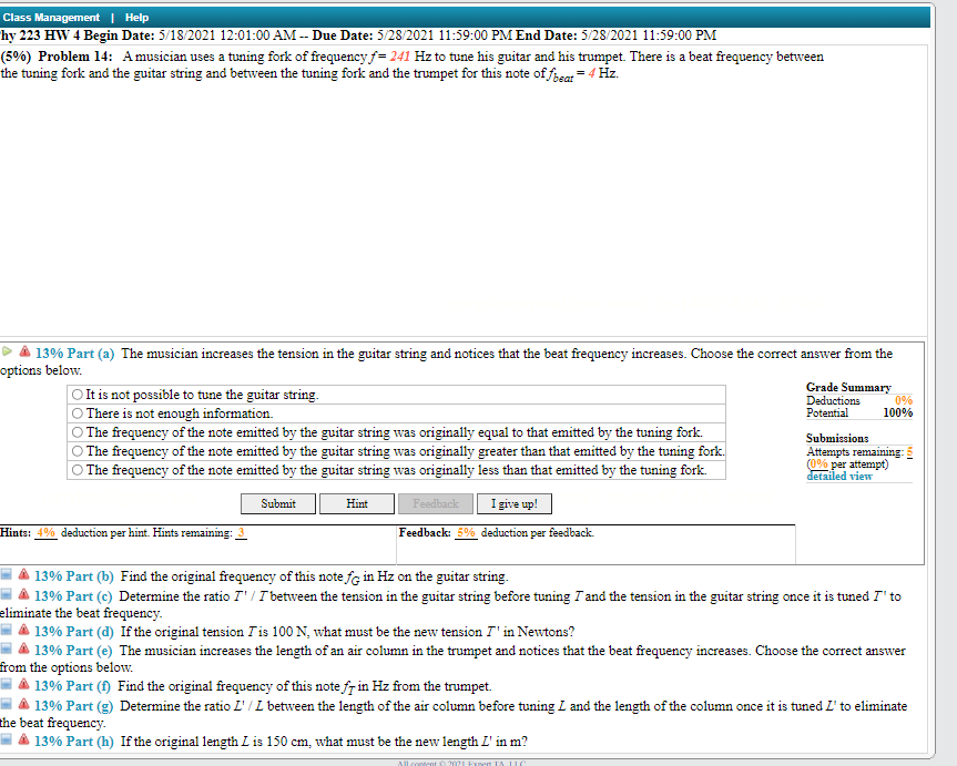 Solved Class Management | Help hy 223 HW 4 Begin Date: | Chegg.com