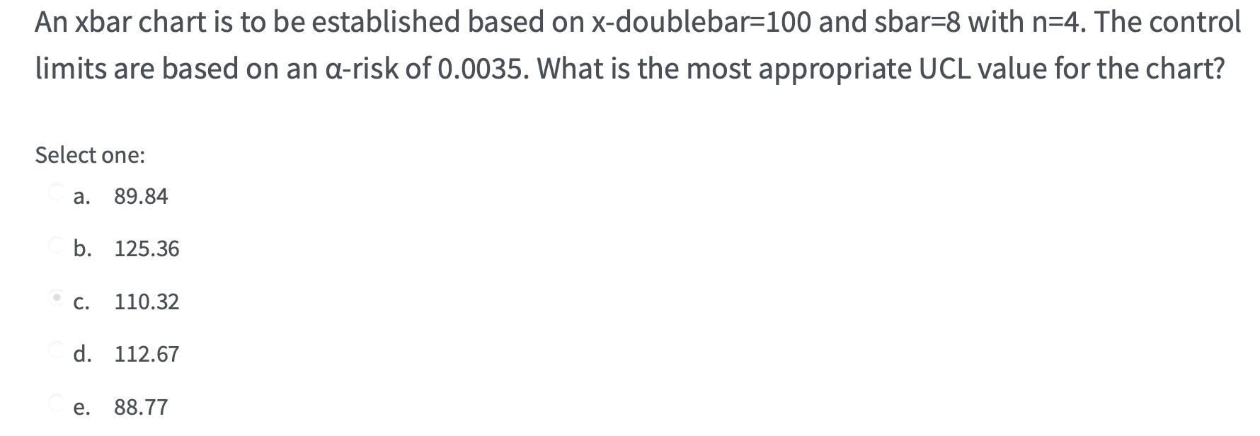 Solved An xbar chart is to be established based on | Chegg.com