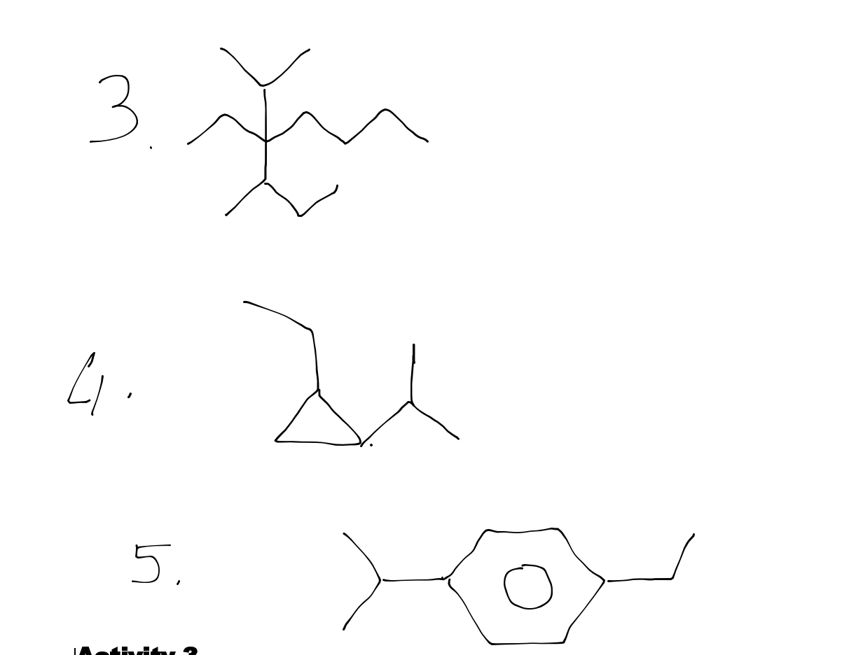 Solved Name the following molecules, for which the structure | Chegg.com