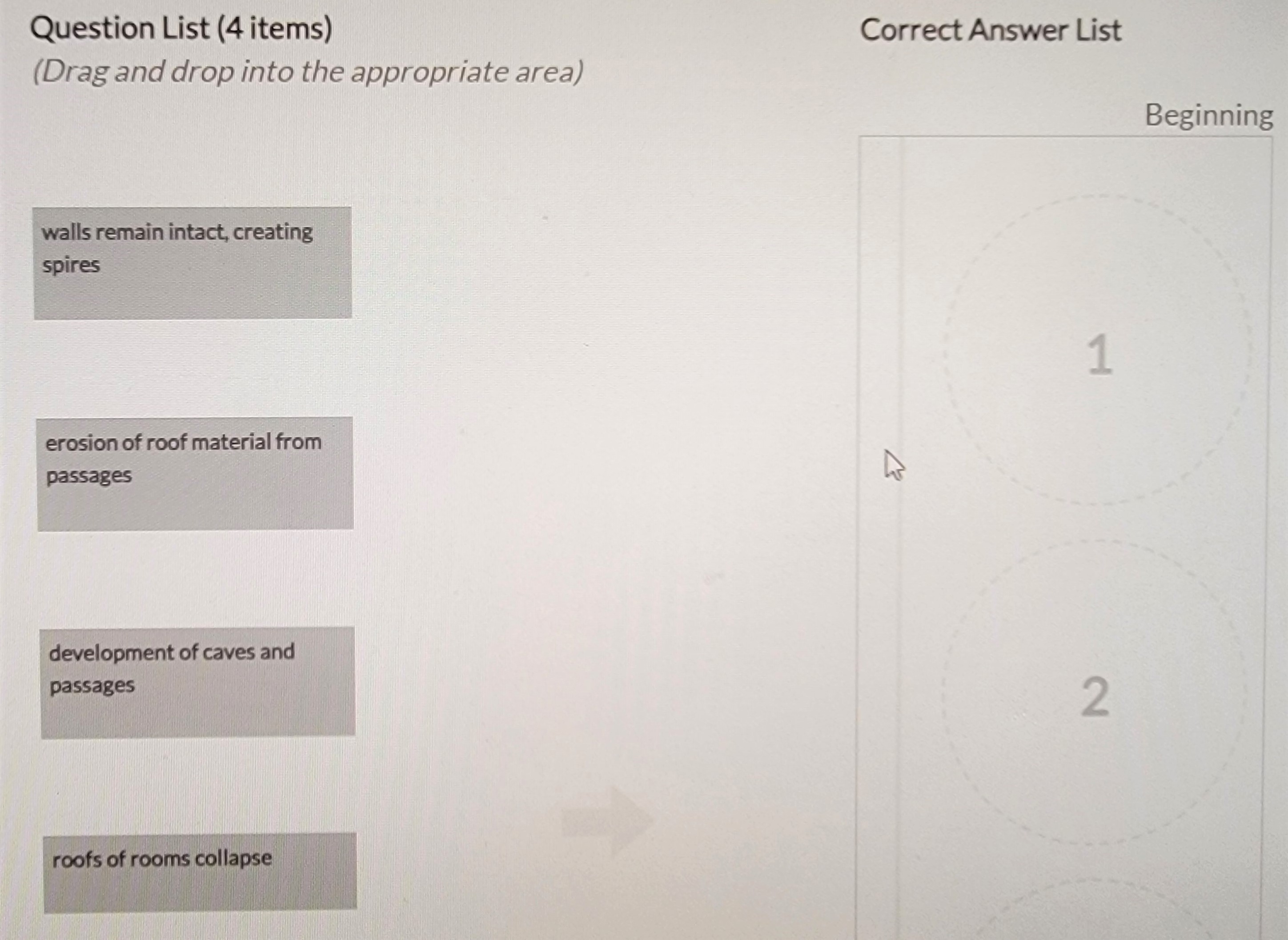 Solved Order the stages in the development of the features | Chegg.com