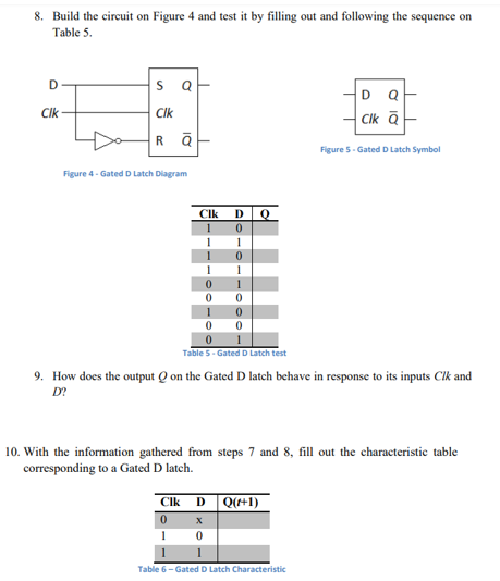 Solved 8. Build the circuit on Figure 4 and test it by | Chegg.com