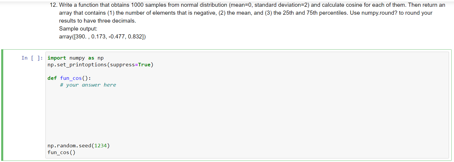 Solved 12. Write a function that obtains 1000 samples from | Chegg.com