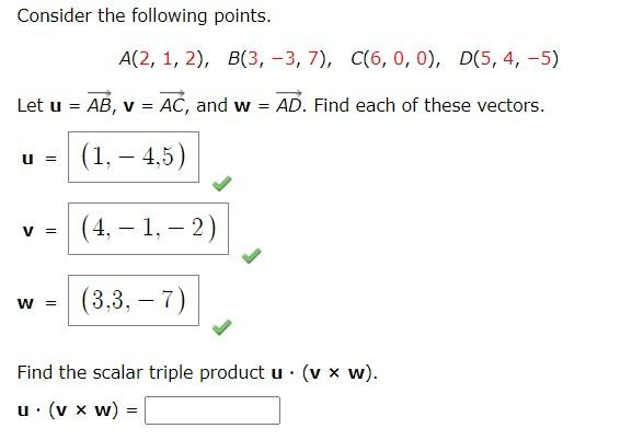 Solved Consider the following points. | Chegg.com