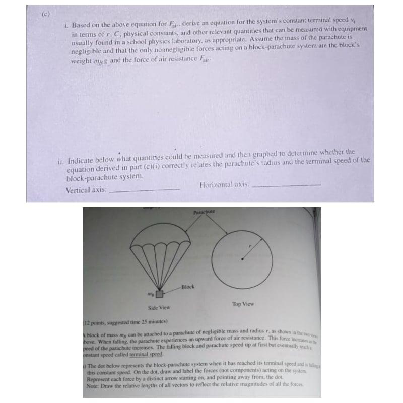 C i. Based on the above equation for Fair.derive an | Chegg.com
