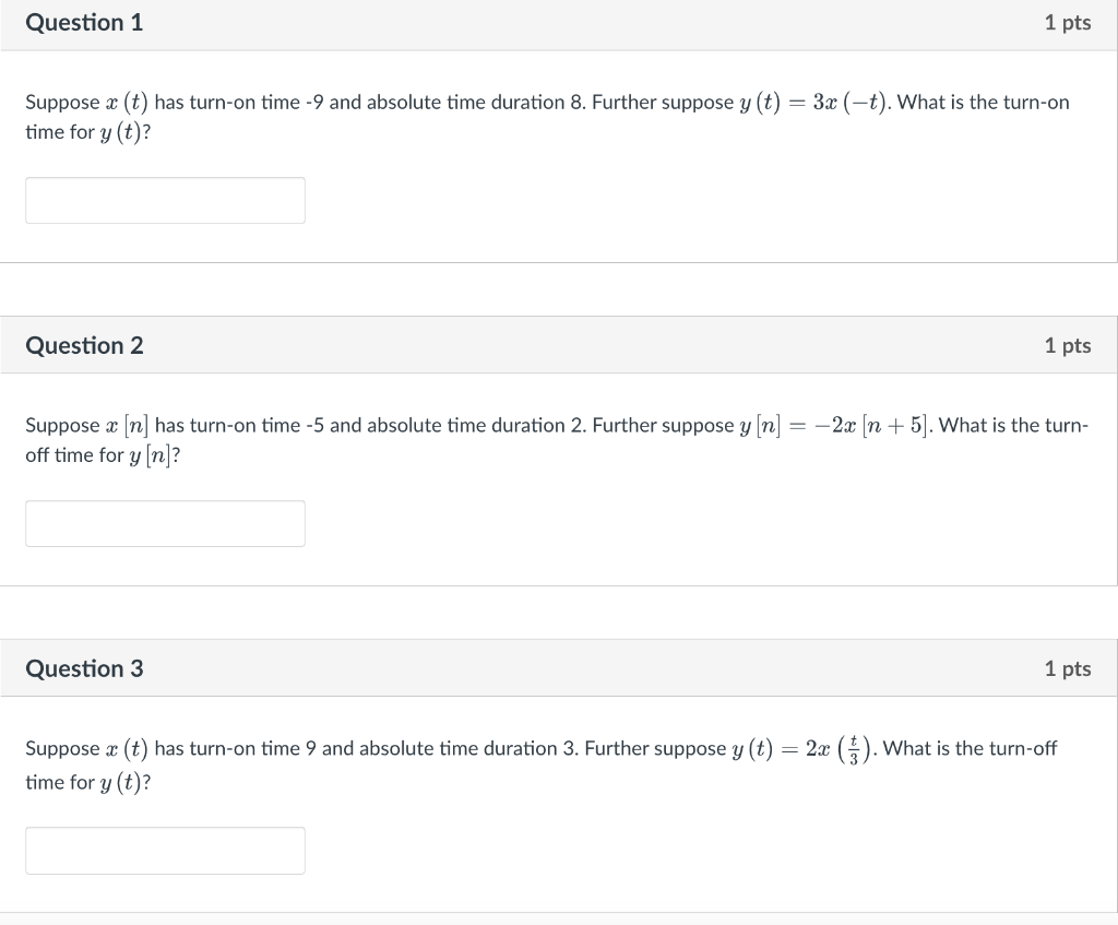 Suppose x(t) has turn-on time -9 and absolute time | Chegg.com