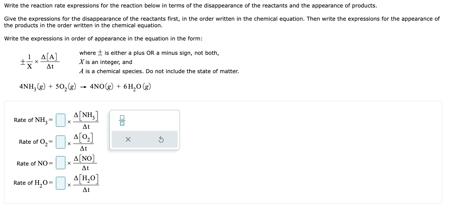 [Solved]: Write the reaction rate expressions for the reac