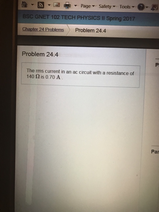 Solved Page Safety Tools BSC GNET 102 TECH PHYSICS Il Spring | Chegg.com | Chegg.com