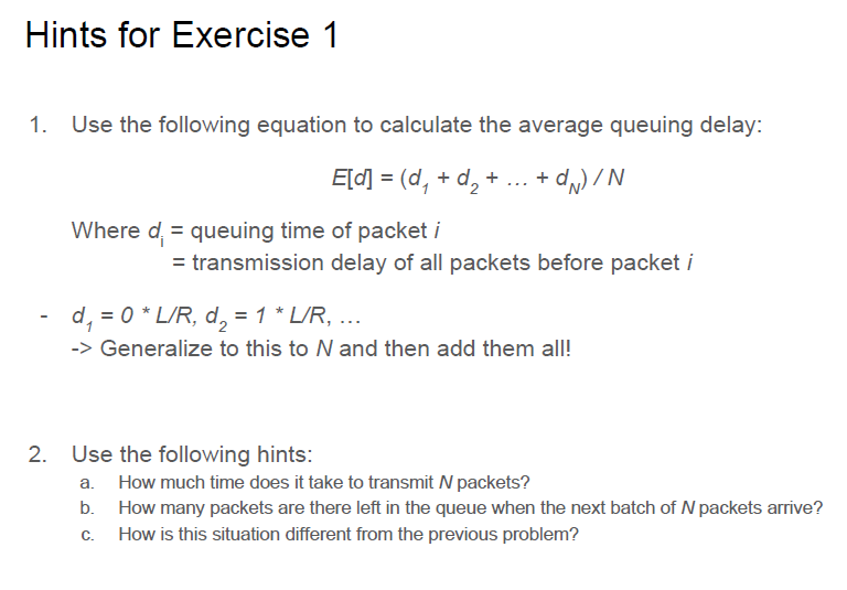 Solved Exercise 1 1 Suppose N Packets Arrive Simultaneously Link Solved Exercise 1 1 Suppose N Packets Arrive Simultaneously Link