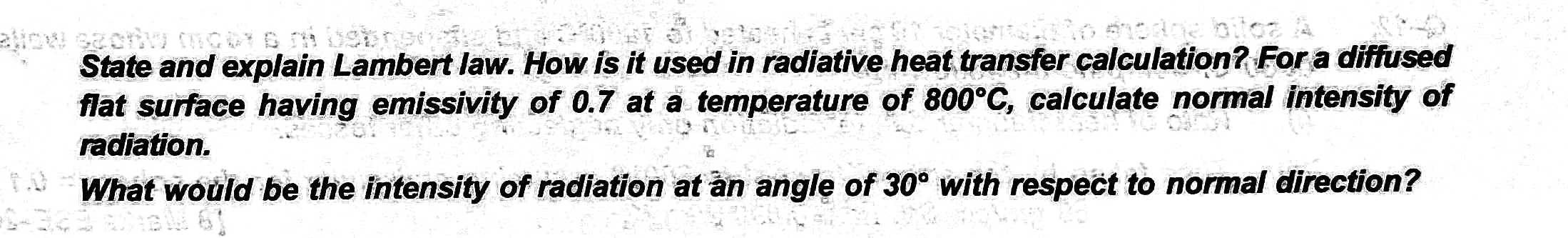 Solved State and explain Lambert law. How is it used in | Chegg.com