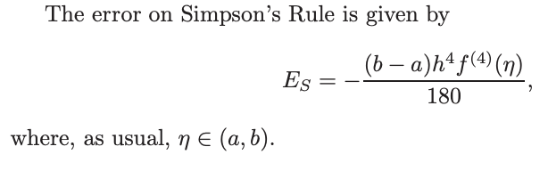 Solved 1. Using the error formulae in the notes, calculate | Chegg.com