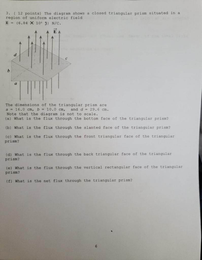 Solved 3. (12 points) The diagram shows a closed triangular | Chegg.com