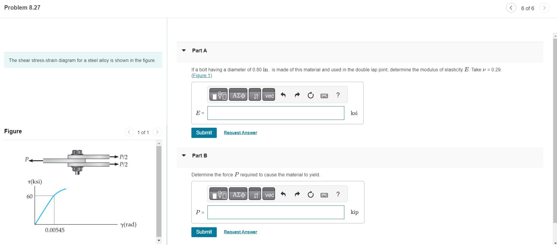 Solved If an axial load P=400 N is applied to it, determine | Chegg.com