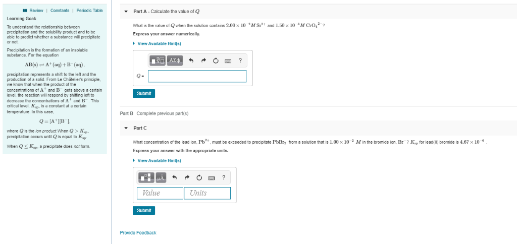 Solved ReviewI Constants Periodic Table Part A-Calculate the | Chegg.com