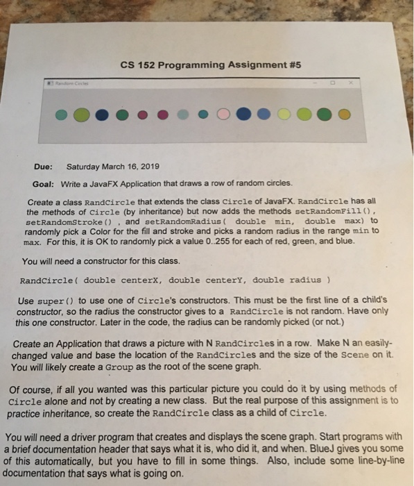 Solved CS 152 Programming Assignment #5 Due: Saturday March | Chegg.com