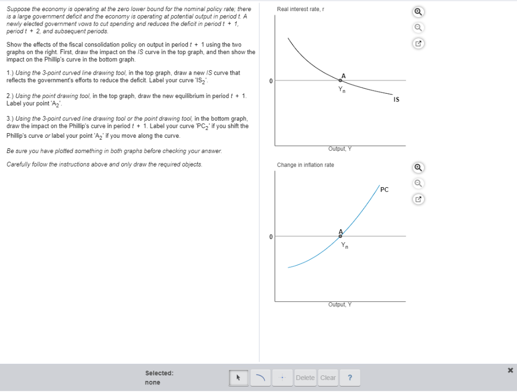 Solved Real interest rate, Suppose the economy is operating | Chegg.com