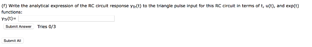 Solved Q2. Consider the RC circuit as shown below, the input | Chegg.com
