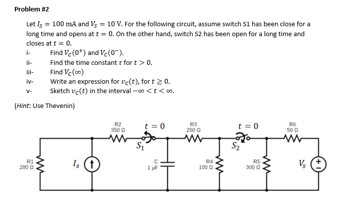Solved Assume VAC = 5 sin(wt) V, and f = 250 Hz. Using | Chegg.com