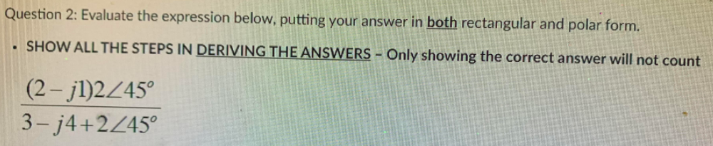 Solved Question 2: Evaluate the expression below, putting | Chegg.com