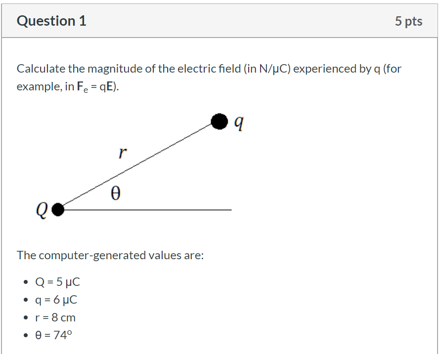 Solved Question 1 5 pts Calculate the magnitude of the | Chegg.com