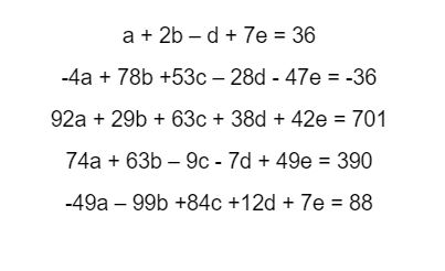 Solved In MATLAB, solve the following system of equations | Chegg.com