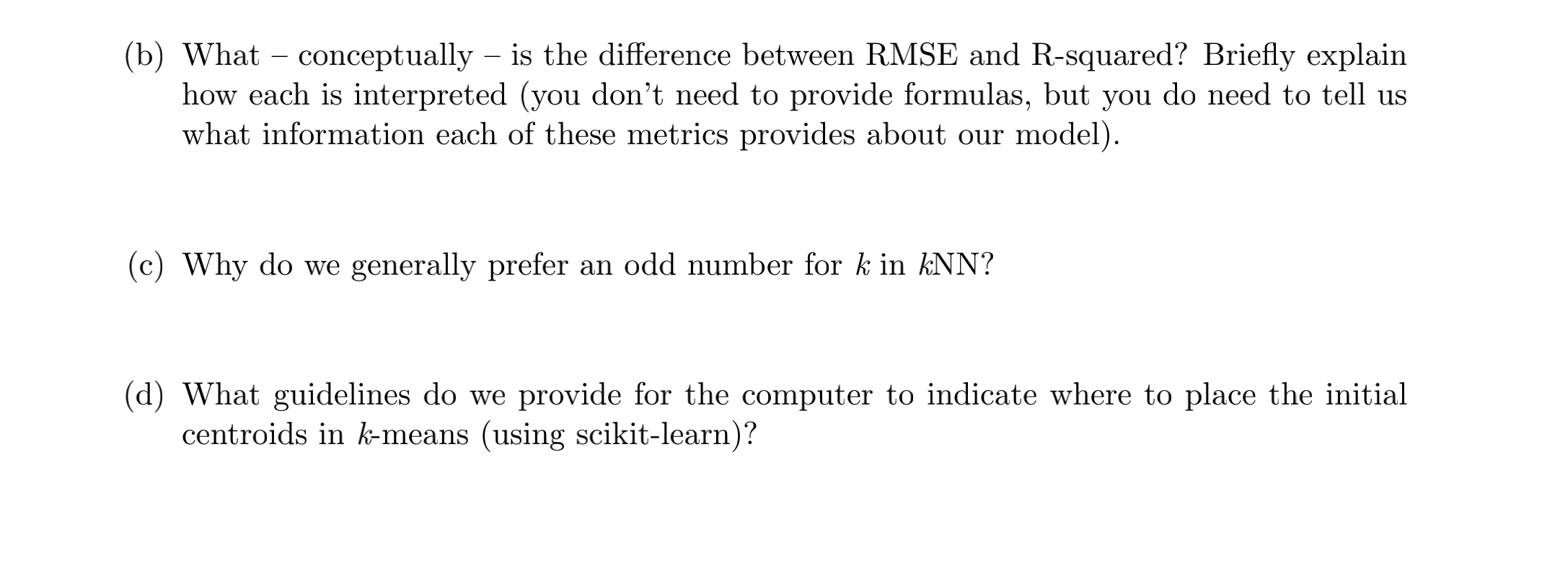 Solved (a) What is the difference between supervised and | Chegg.com