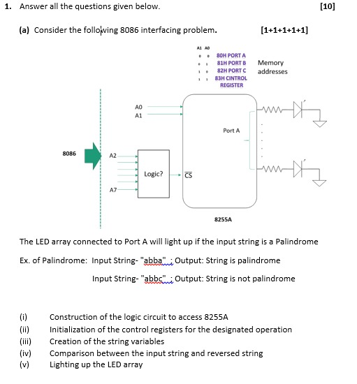 1. Answer all the questions given below. [10] (a) | Chegg.com