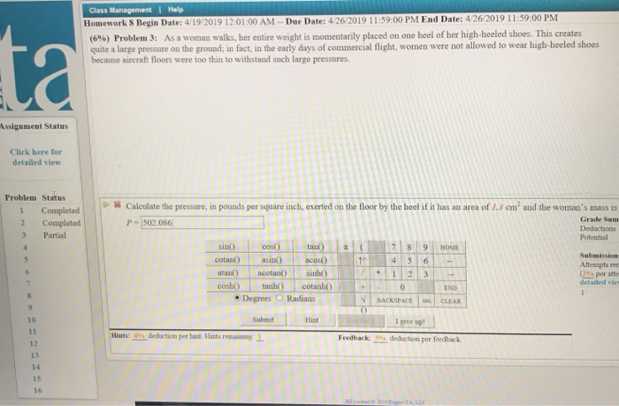 Solved Class Management I Help Homework S Begin Date: | Chegg.com