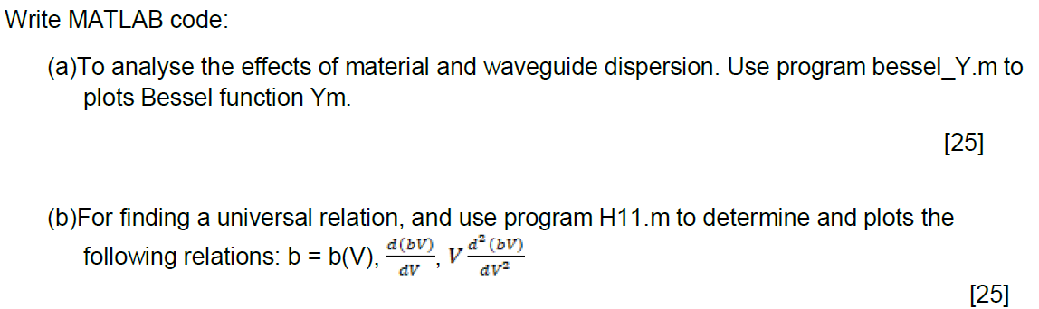 Solved Write MATLAB code: (a)To analyse the effects of | Chegg.com