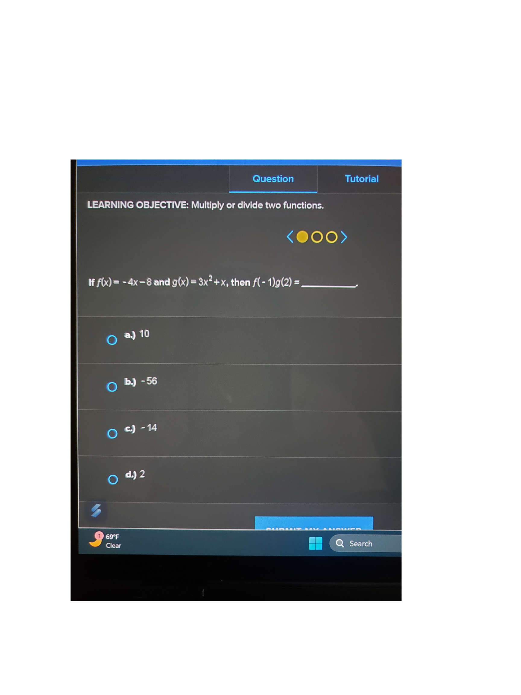 Solved LEARNING OBJECTIVE: Multiply or divide two functions. | Chegg.com Solved LEARNING OBJECTIVE: Multiply or divide two functions. | Chegg.com