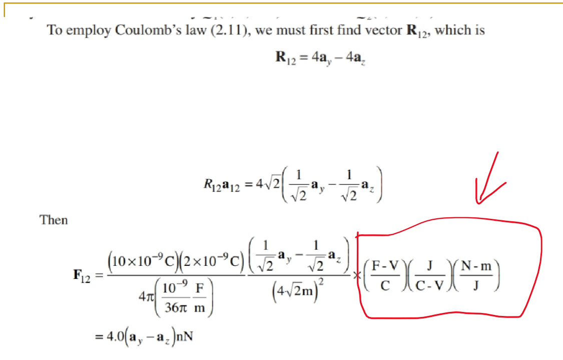 EX 2.2 Coulomb's law example where Q1(0,0,4 m)=10nC | Chegg.com