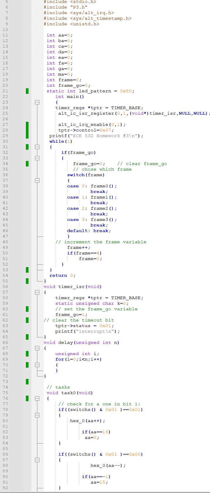Solved Homework: Frame-Based Scheduling (C Programmer) | Chegg.com