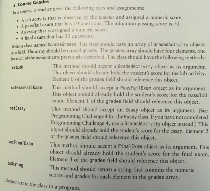 Solved grades[ ] GradedActivity NUMGRADES : int = 4 - + | Chegg.com