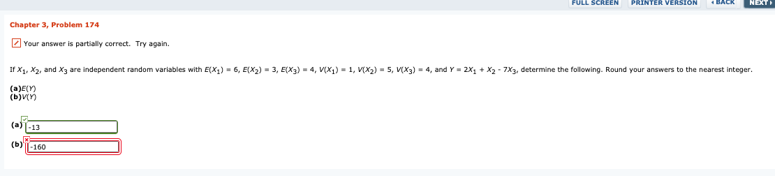Solved FULL SCREEN PRINTER VERSION 4 BACK NEXT Chapter 3, | Chegg.com