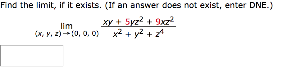 Solved Find The Limit If It Exists If An Answer Does Not