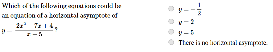 Solved Which of the following equations could be an equation | Chegg.com