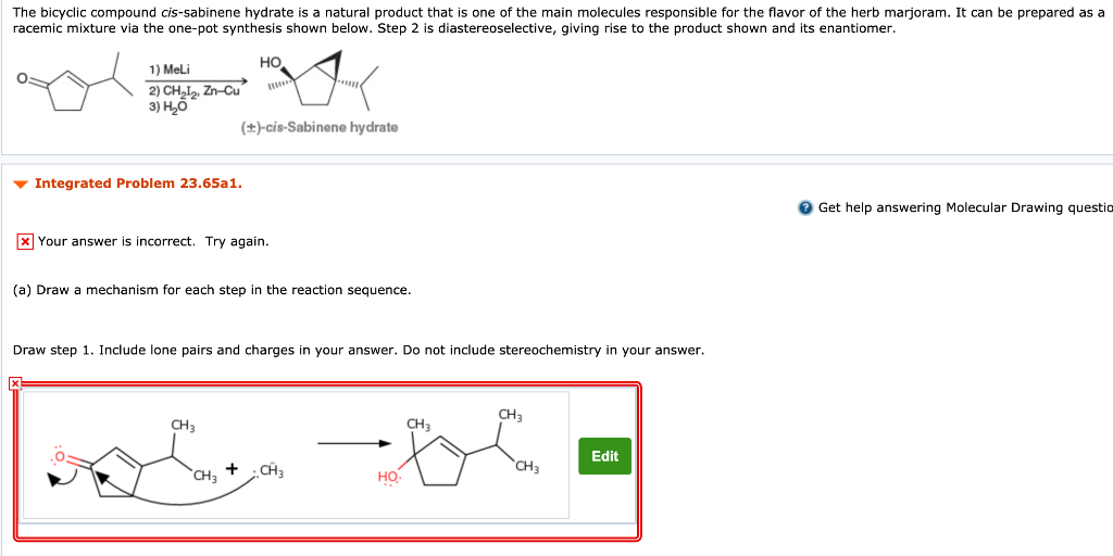 Solved The bicyclic compound cis-sabinene hydrate is | Chegg.com