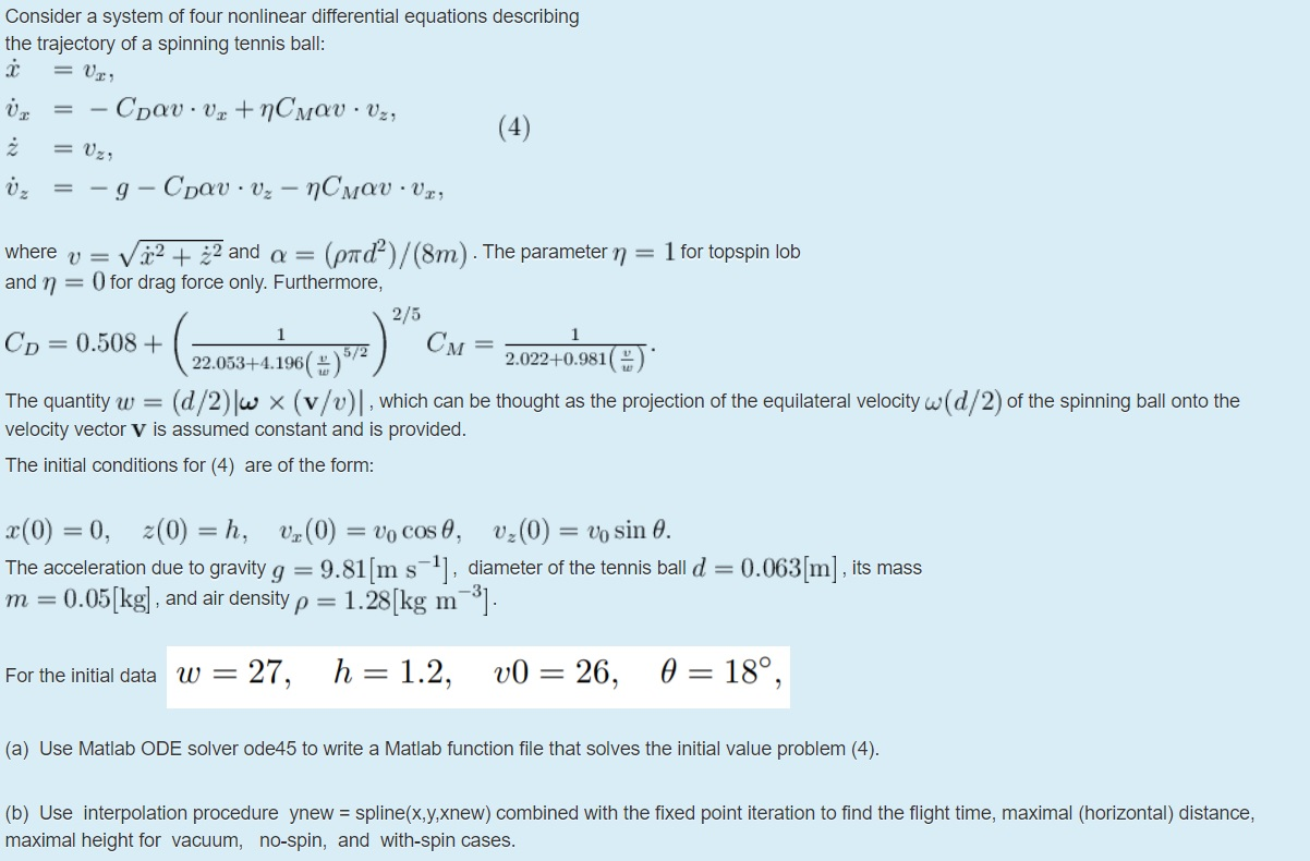 Please help solve and include MATLAB Code with | Chegg.com