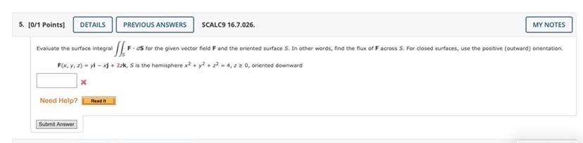 Solved 5. 10/1 Points) DETAILS PREVIOUS ANSWERS SCALC9 | Chegg.com