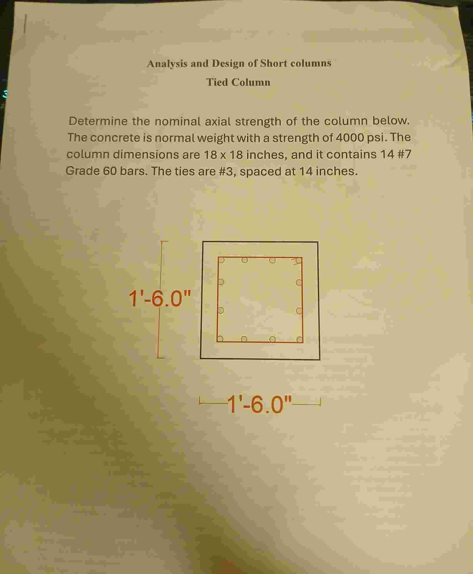 Solved Analysis and Design of Short columnsTied | Chegg.com
