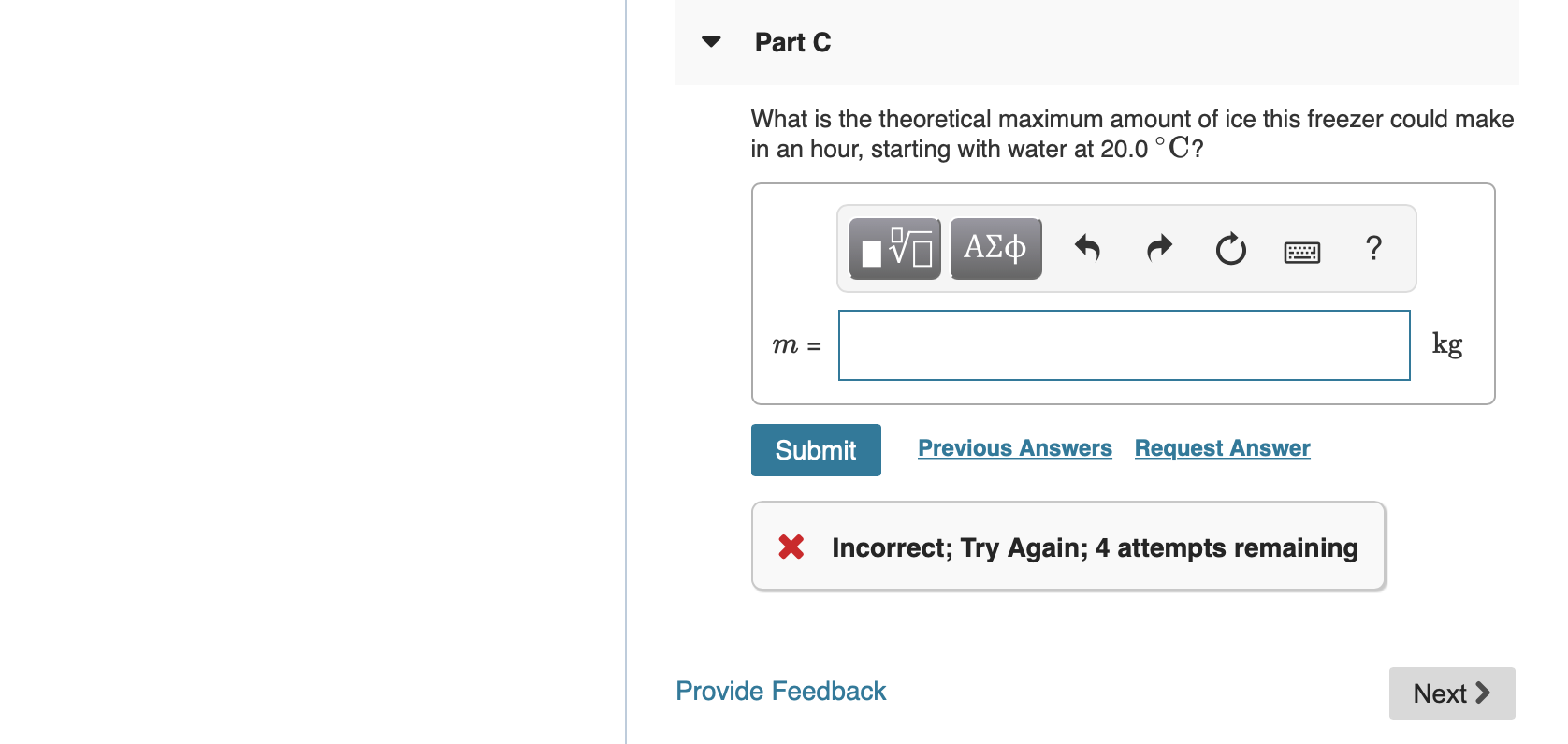 Solved II Review | Constants A certain brand of freezer is | Chegg.com