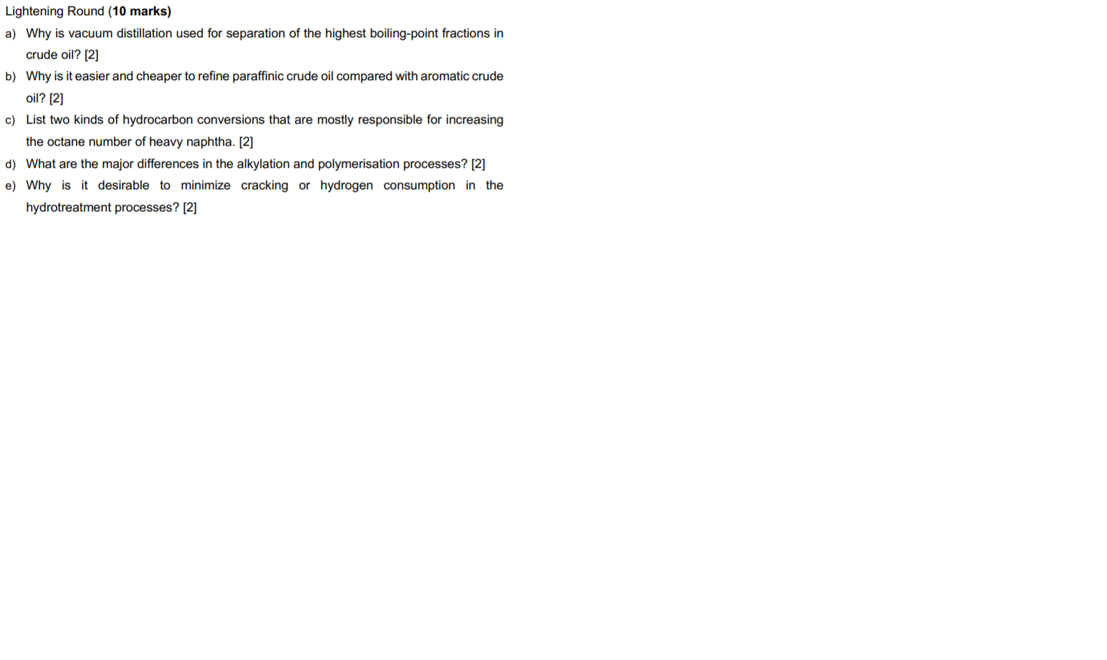 Solved Lightening Round (10 marks) a) Why is vacuum | Chegg.com