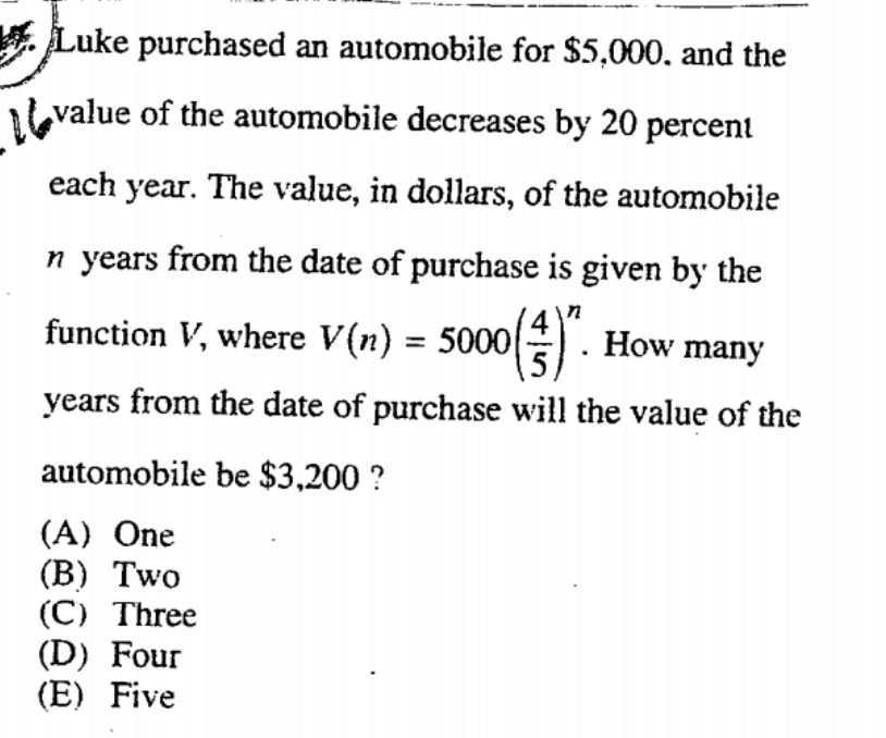 Solved 4uke purchased an automobile for $5,000. and the 6 | Chegg.com
