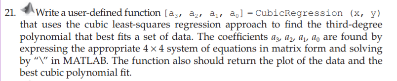 Solved Write a user-defined function (az, a, a, a,] = | Chegg.com