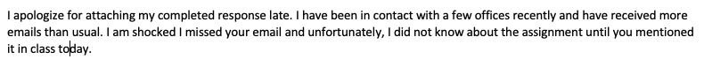 Solved I apologize for attaching my completed response late. | Chegg.com