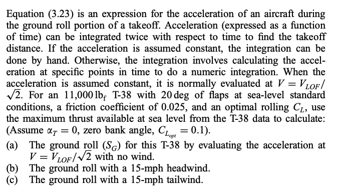 Solved Equation (3.23) is an expression for the acceleration | Chegg.com