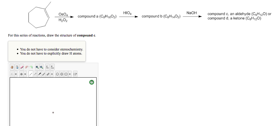 Solved HIO NaOH compound c, an aldehyde (CBH120) or | Chegg.com