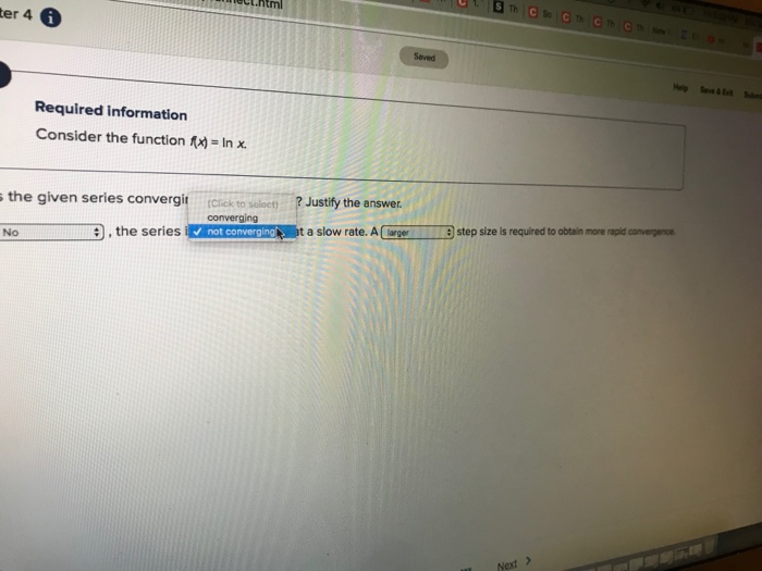 Solved ect.html Th So I er 4 6 Seved Required informatiorn | Chegg.com