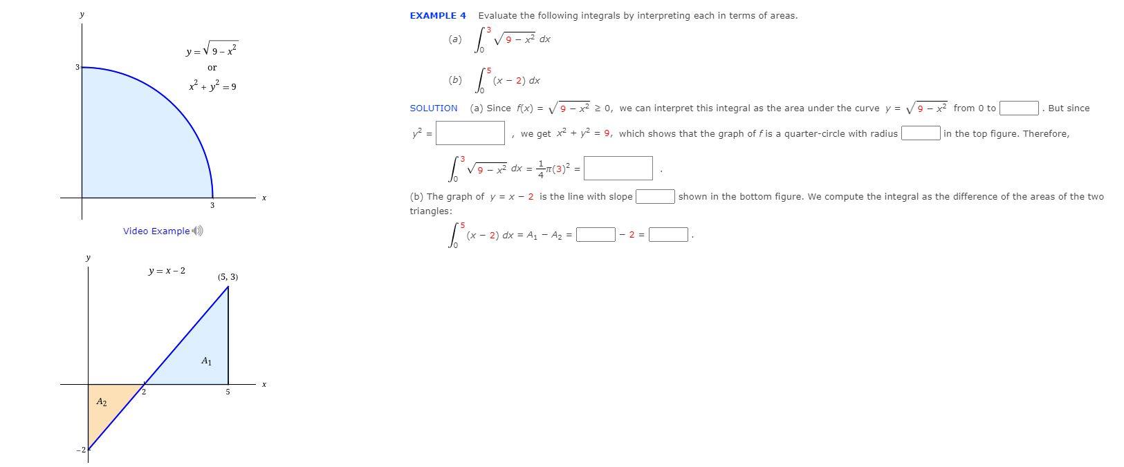 Solved EXAMPLE 4 Evaluate the following integrals by | Chegg.com